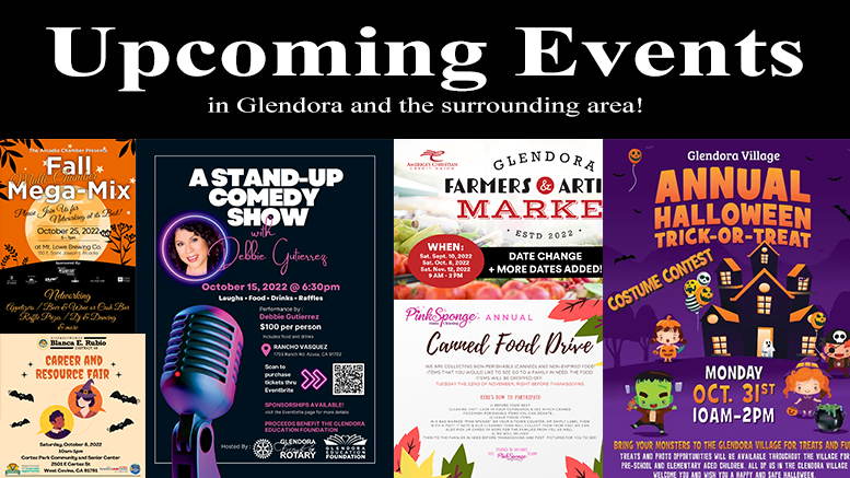Upcoming Events and Activities In Glendora - Glendora City News